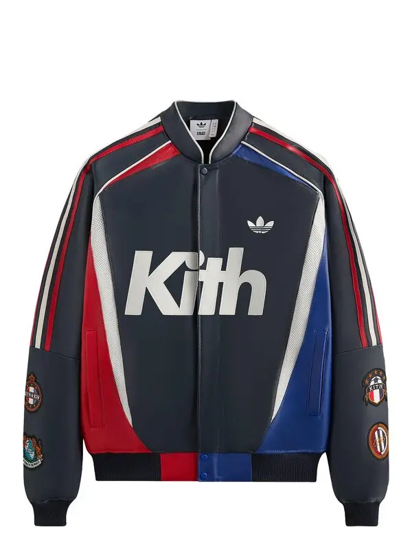 Kith For Adidas Football Bomber Jacket - Blue