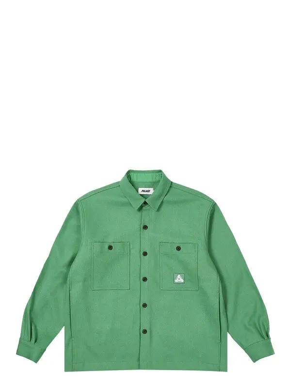PALACE Wool Shirt Jacket - Green