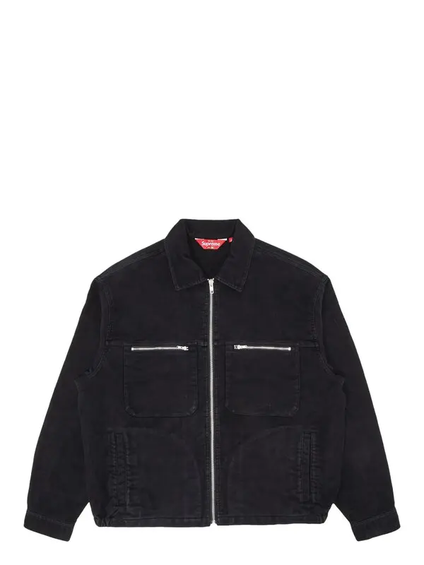 Supreme Moleskin Work Jacket - Black