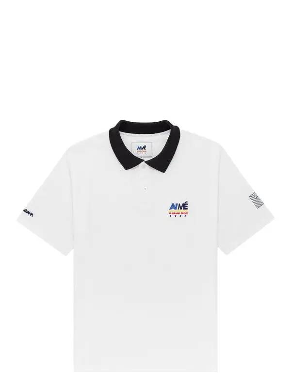 Aimé Leon Dore 38-gs Offshore Piqué Polo - White