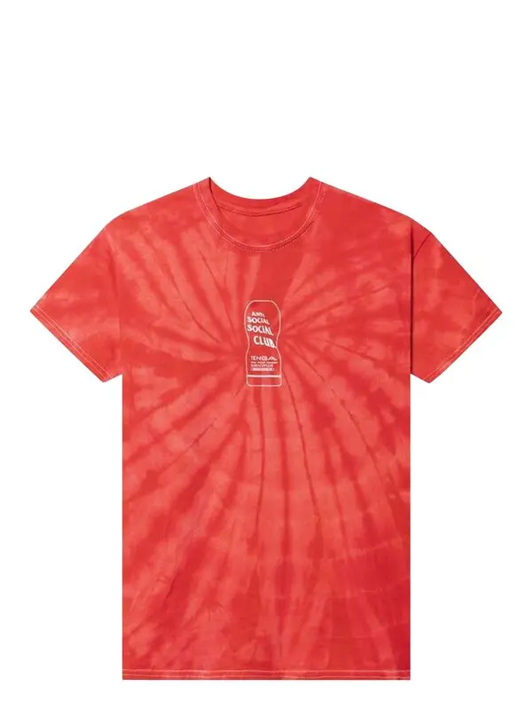 ANTI SOCIAL SOCIAL CLUB Exhausted Tie Dye Tee - Red