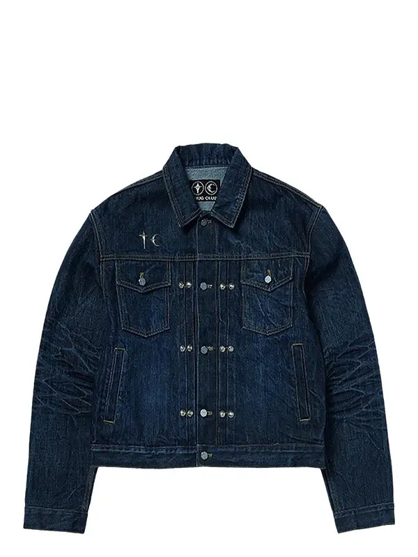 THUG CLUB Naval Warfare Denim Jacket - Blue