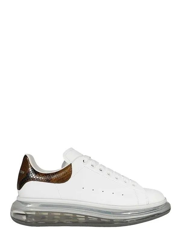 Alexander McQueen Oversized Sneaker With Transparent Sole - White