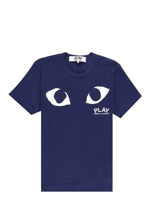 Play Comme Des Garcon Big Eye Print T-shirt - Blue
