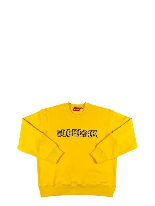 Supreme Shattered Logo Crewneck - Yellow