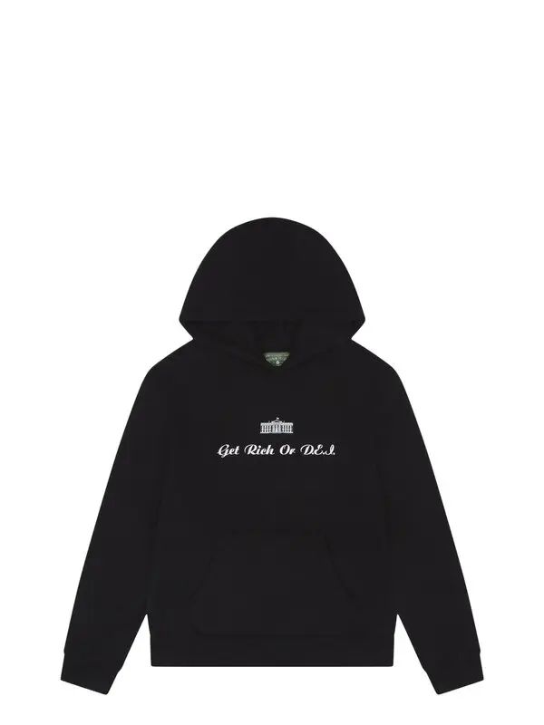 DENIM TEARS Get Rich Or Dei Hoodie - Black