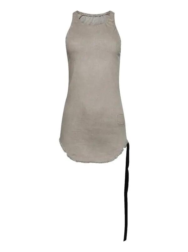 Rick Owens Denim Tank - Grey