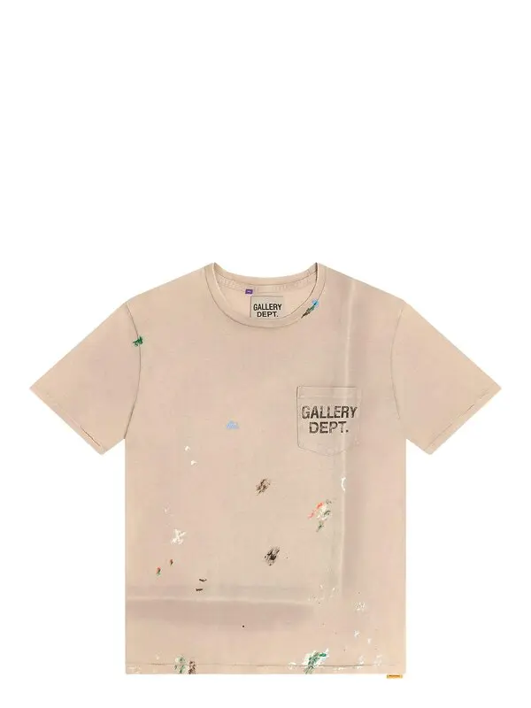 GALLERY DEPT. Vintage Logo Painted T-shirt - Tan