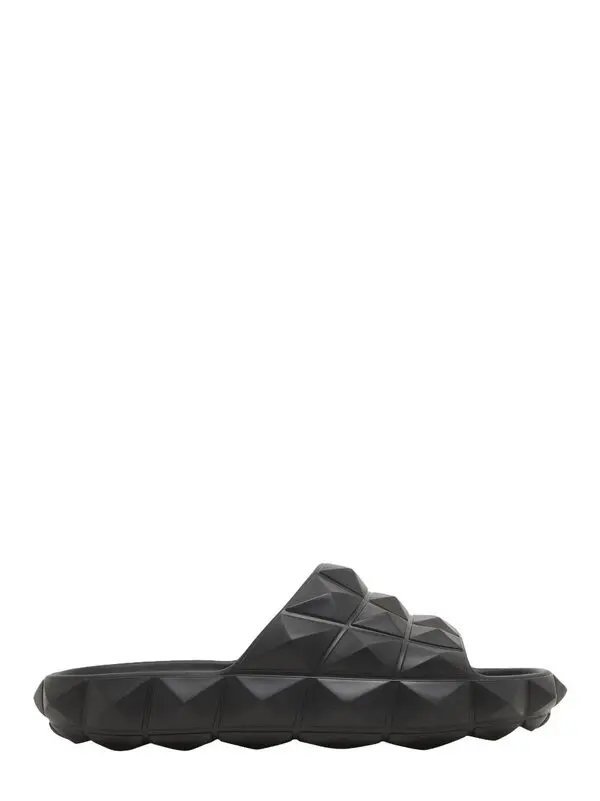 Valentino Garavani Roman Stud Turtle Slide - Black
