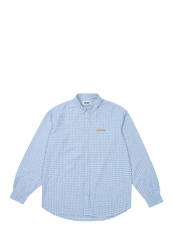 PALACE Seersucker Oxford Shirt - Blue
