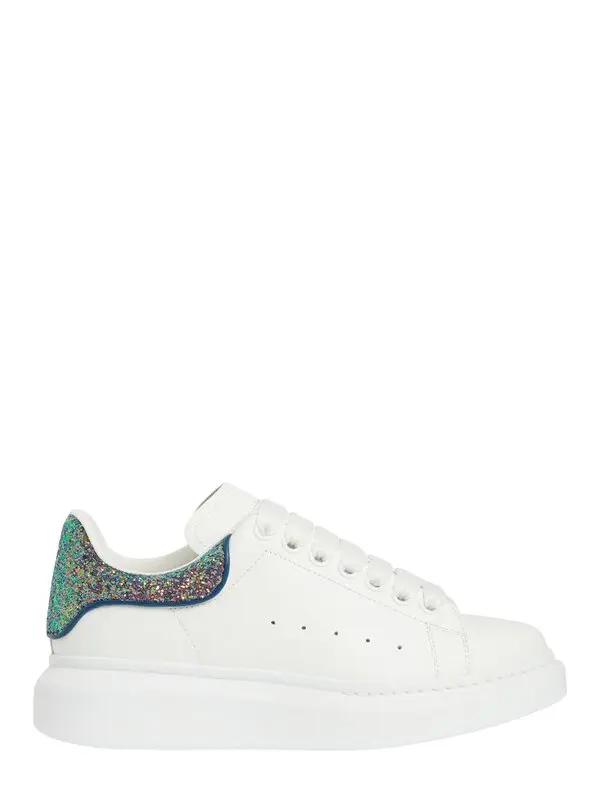 Alexander McQueen Oversized Glitter Sneakers - White