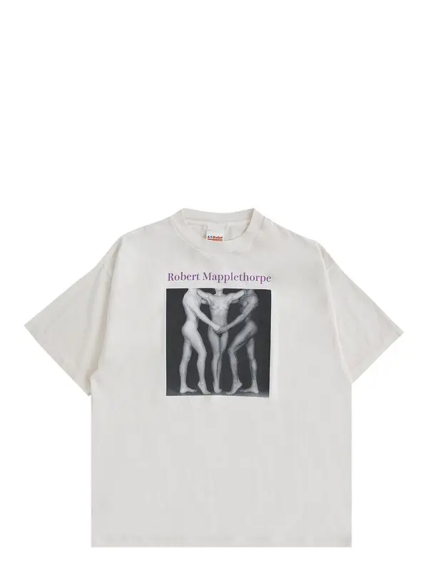 SAINT MXXXXXX X Robert Mapplethorpe Embrace Tee - White