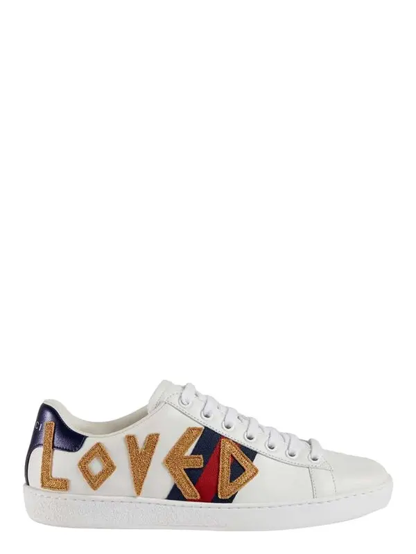 Gucci Ace Embroidered Sneakers - White