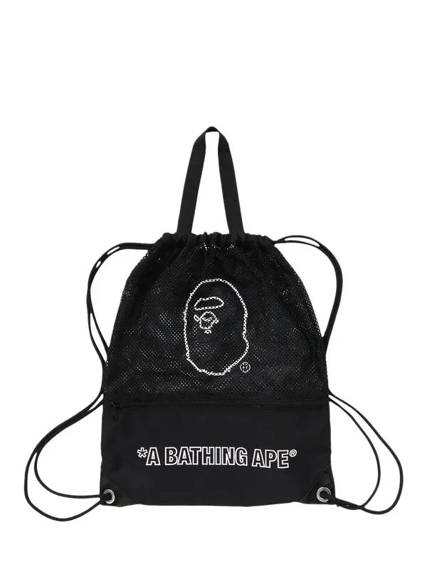 A BATHING APE Drawstring Tote - Black