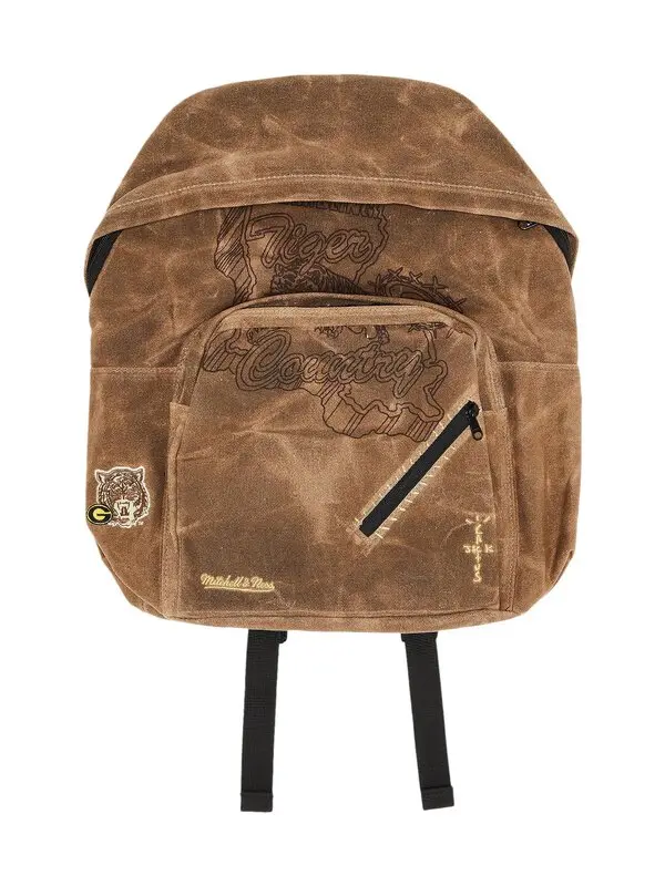 CACTUS JACK BY TRAVIS SCOTT Cactus Jack X Mitchell & Ness Grambling State University Backpack - Brown
