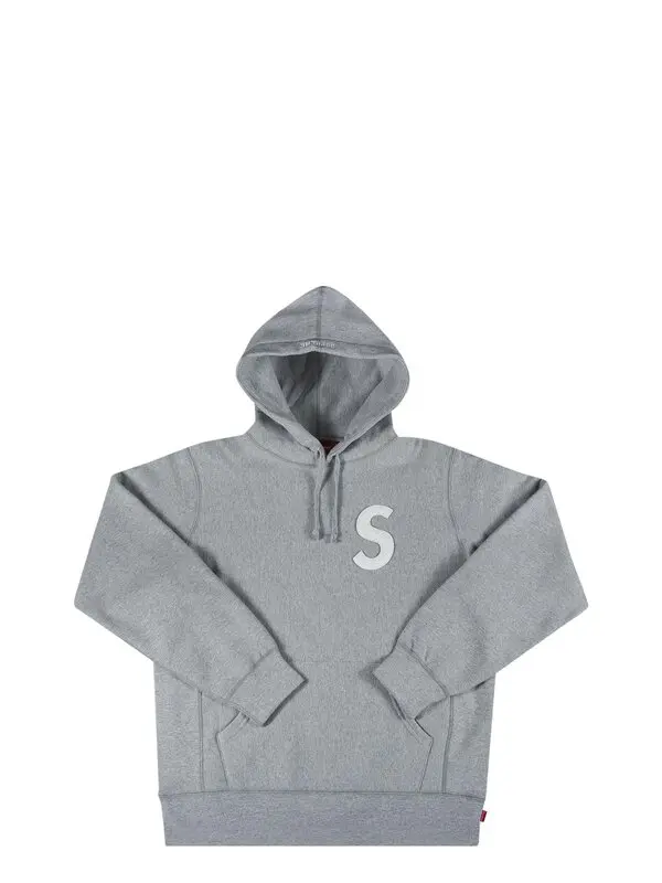 Supreme S Logo Hooded Sweatshirt - Grey