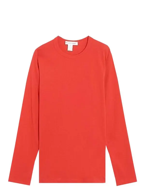 Comme Des Garçons Rear Logo Long-sleeve T-shirt - Red