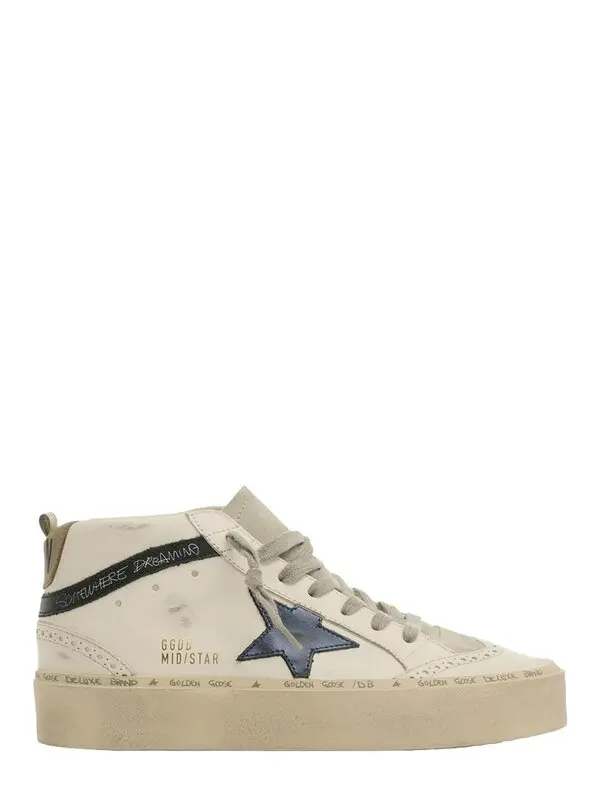 GOLDEN GOOSE Hi Mid Star Sneakers - White