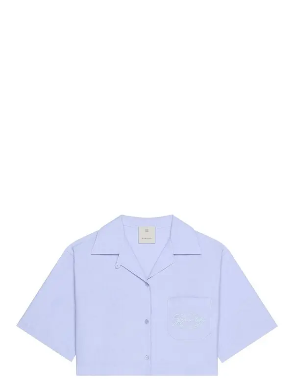 Givenchy Cropped Pyjama Shirt - Blue