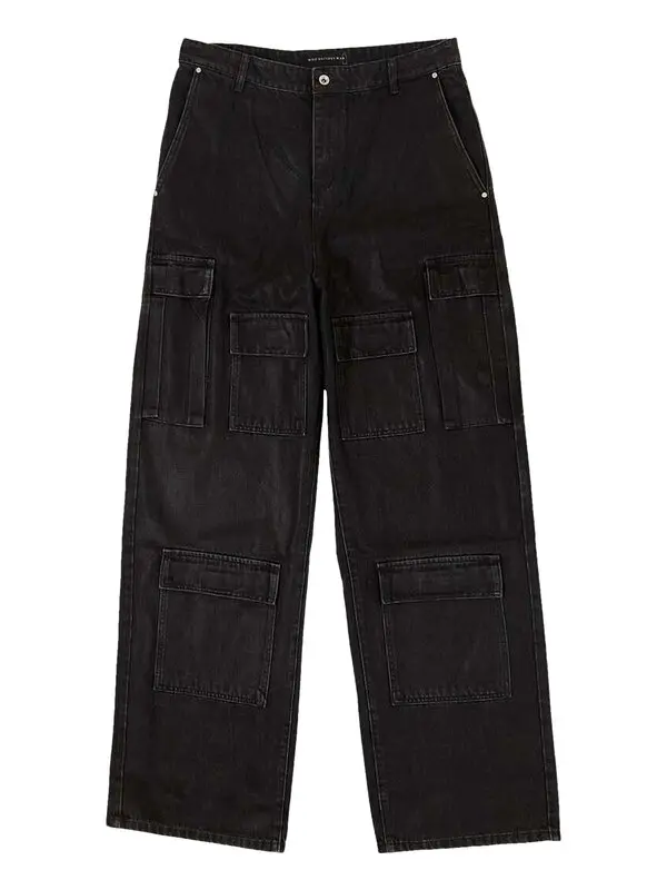 WHO DECIDES WAR BY EV BRAVADO Waxed Cargo Pants - Black