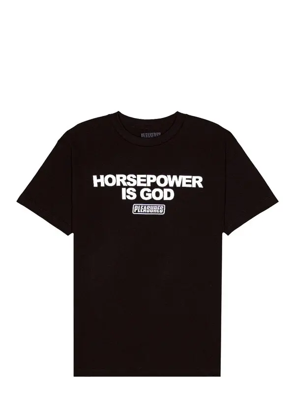 PLEASURES Horsepower T-shirt - Black