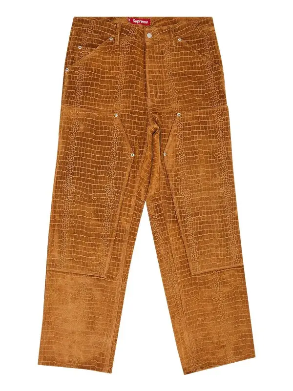 Supreme Suede Double Knee Painter Pant - Tan