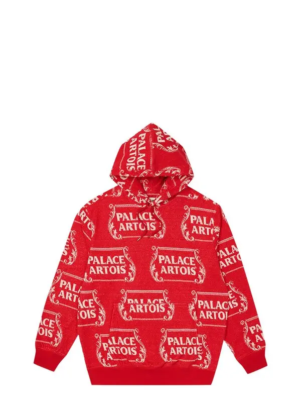 PALACE X Stella Artois Towel Hood - Red