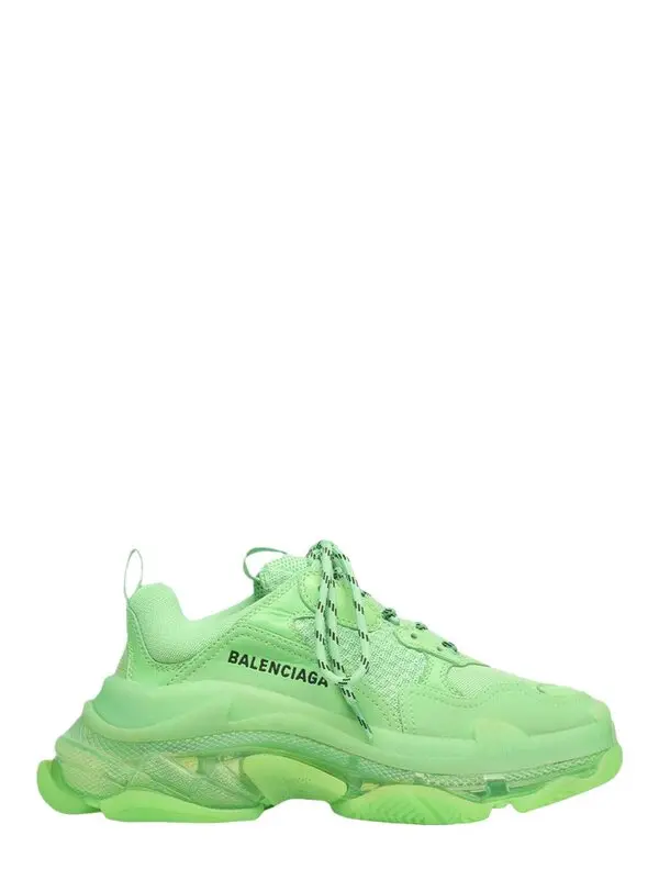 Balenciaga Triple S Clear Sole Trainer - Green