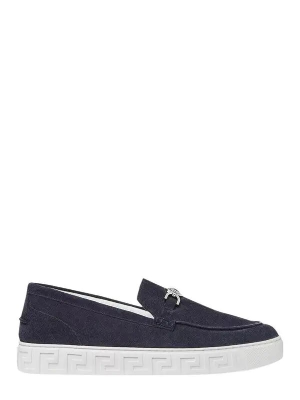 Versace Medusa '95 Suede Greca Loafer - Blue