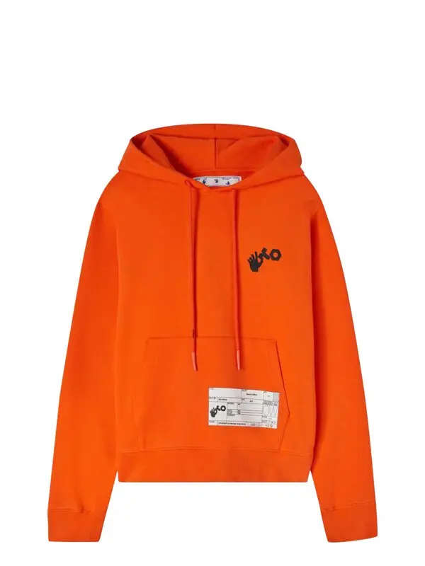 Off-White X Teenage Engineering Crossover Logo Hoodie - Orange