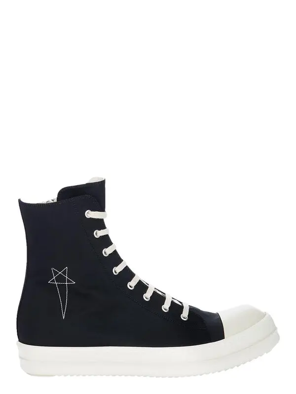 Rick Owens Pentagram Embroidery High - Black