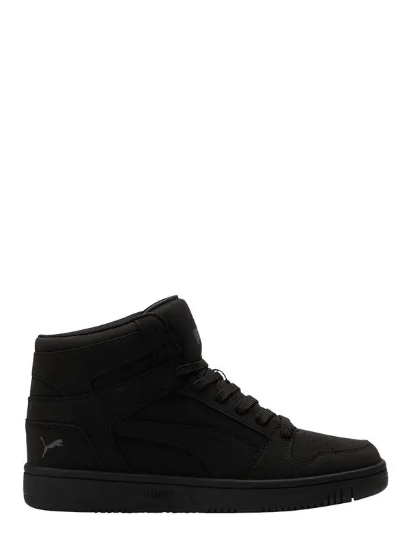 PUMA Rebound Layup Nubuck High-top Sneakers - Black