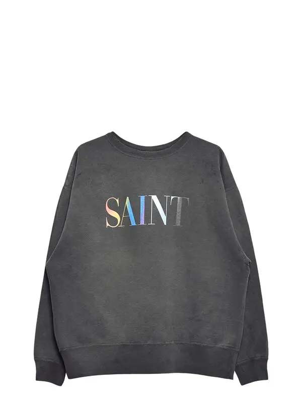 SAINT MXXXXXX Rainbow Saint Sweatshirt - Black