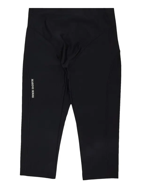 MARINE SERRE Training Shorts - Black