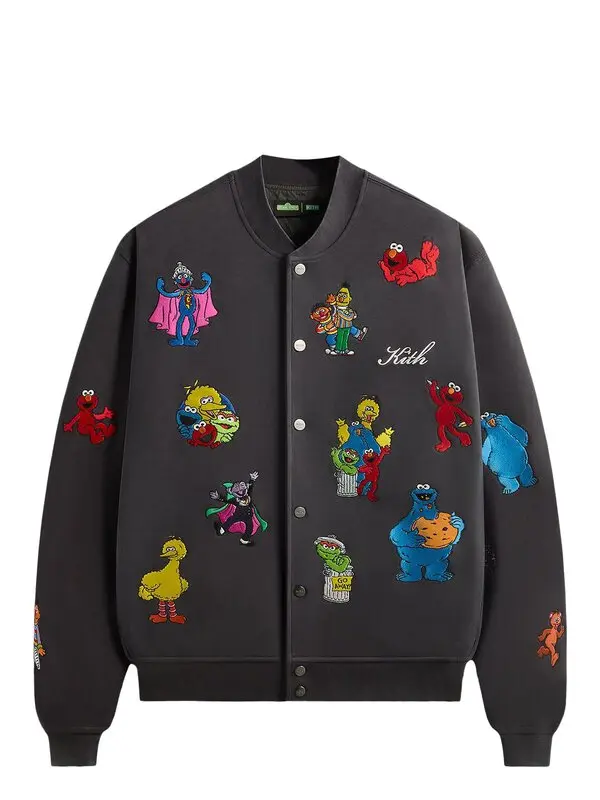 Kith X Sesame Street Marvin Bomber Jacket - Black