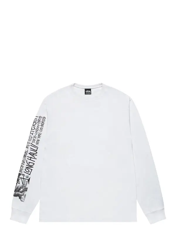StÜssy Long Haul Long-sleeve Tee - White