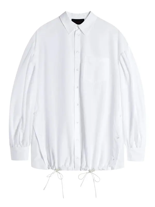 Simone Rocha Puff Sleeve Shirt Jacket - White