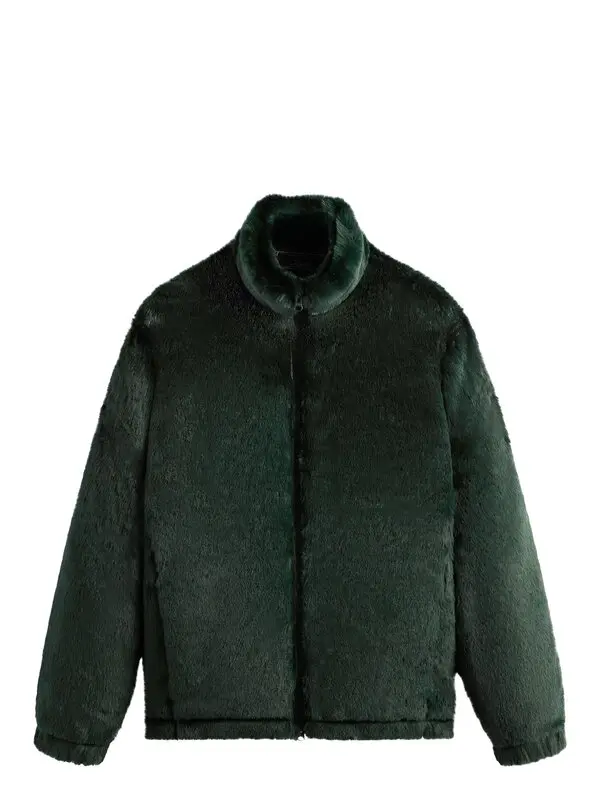 Kith Lloyd Faux Fur Track Jacket - Green