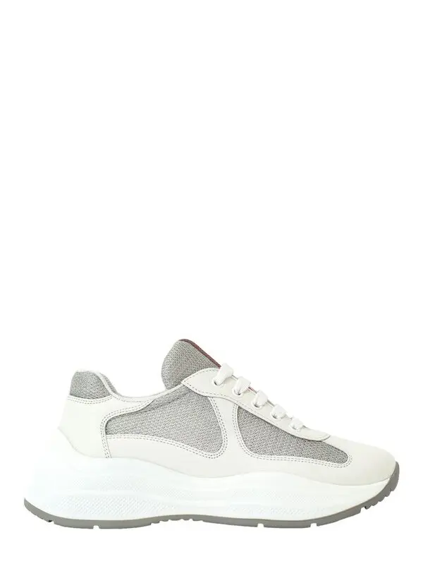 Prada America's Cup Smooth Leather Sneakers - White