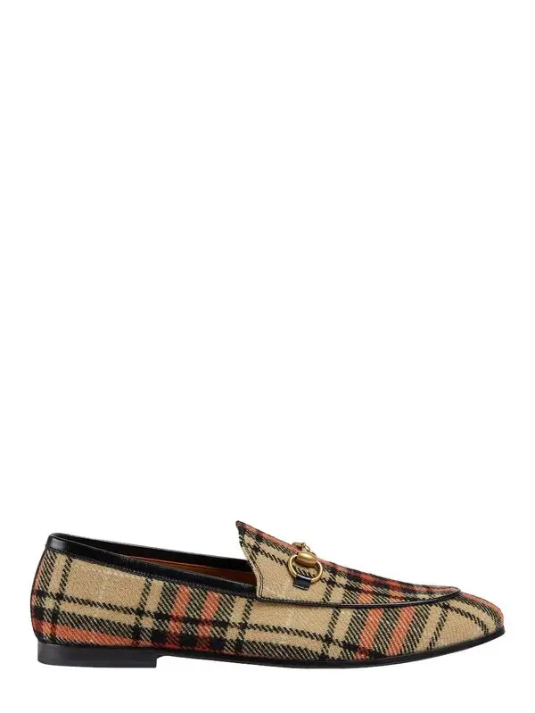 Gucci Jordaan Tartan Loafer - Brown