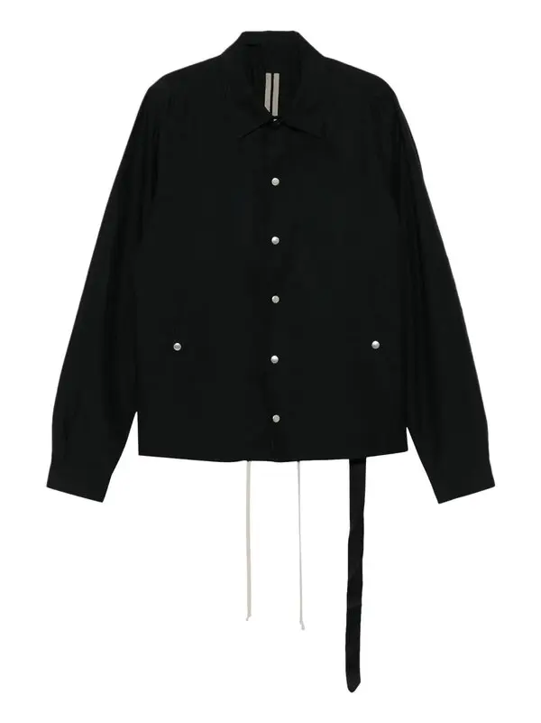 Rick Owens Giacca Snapfront Jacket - Black