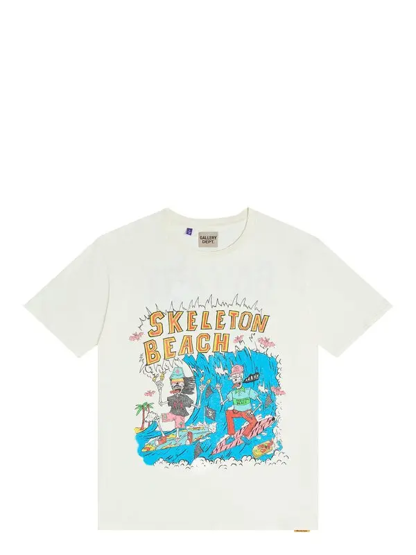 GALLERY DEPT. Skeleton Beach Surf T-shirt - White