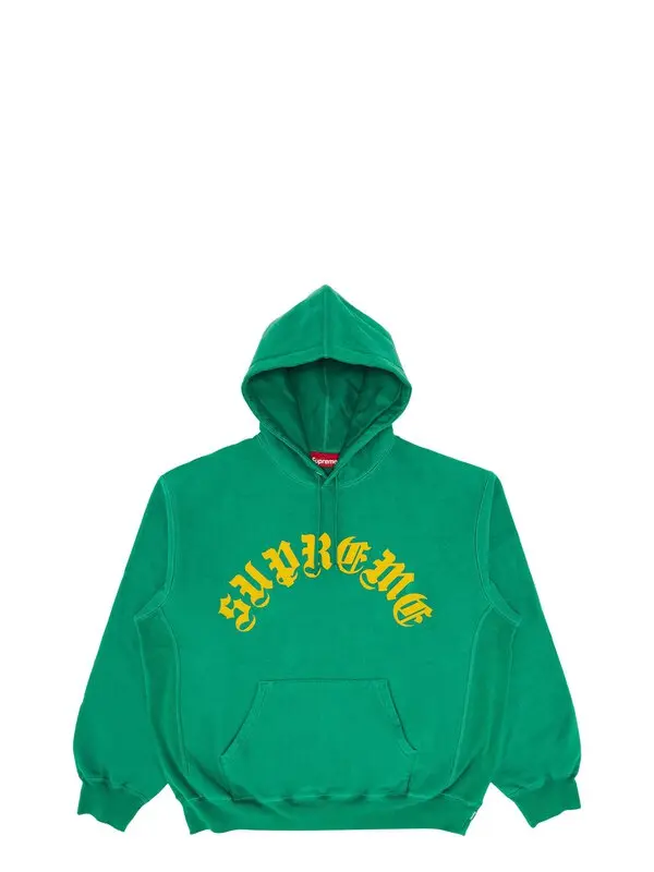 Supreme Printed Arc Hooded Sweatshirt - Green
