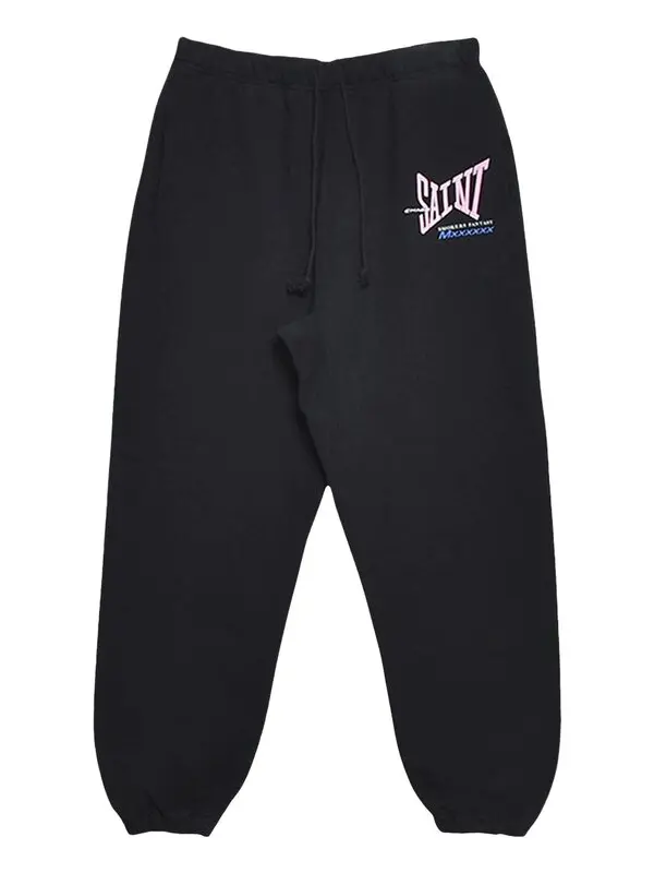 SAINT MXXXXXX Ribbon Saint Sweatpants - Black