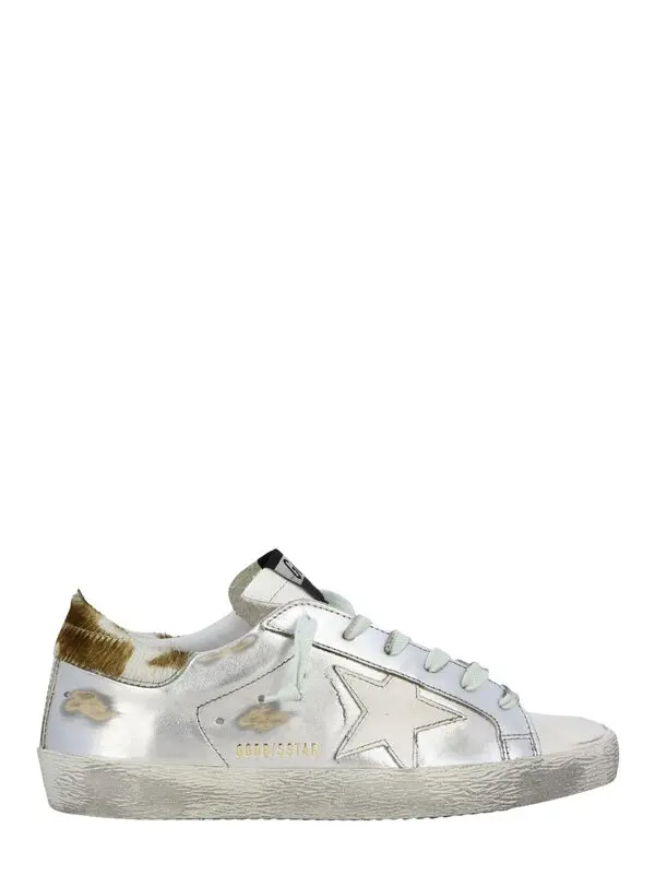 GOLDEN GOOSE Superstar Pony Sneakers - Silver