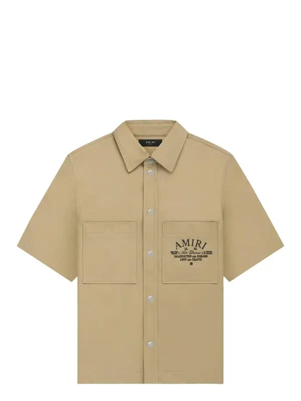 Amiri Arts District Camp Shirt - Tan