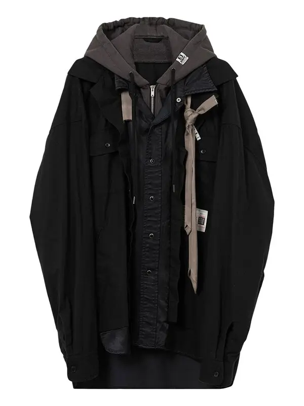 Mihara Yasuhiro Triple Layered Shirt - Black