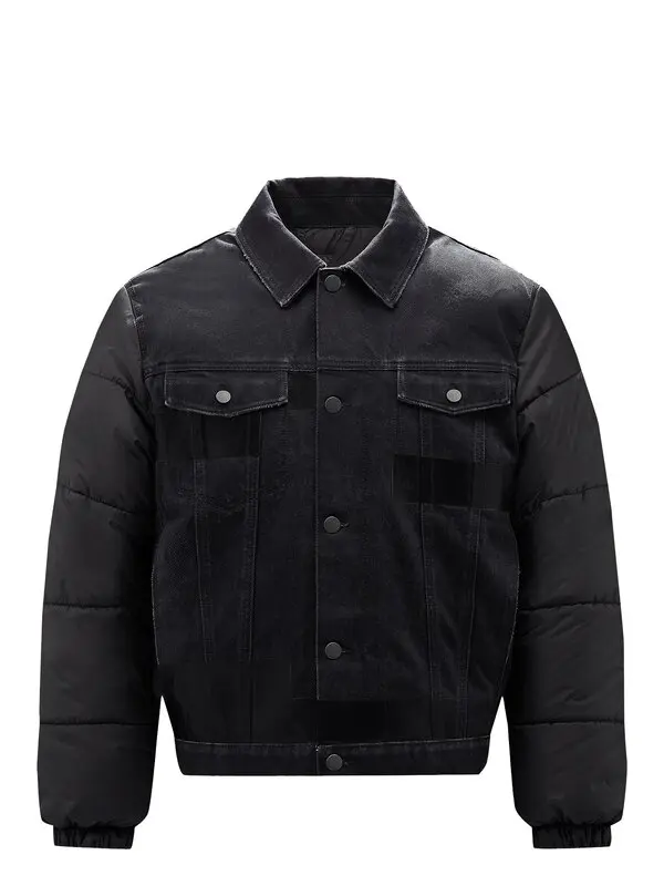 Alexander McQueen Denim Puffer Jacket - Black