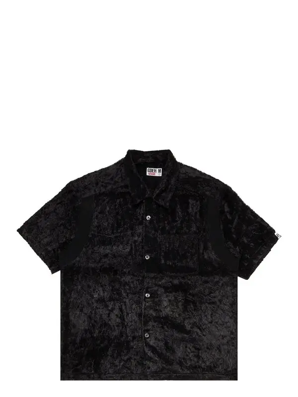 Supreme X Goodenough Crushed Rayon Pile Shirt - Black
