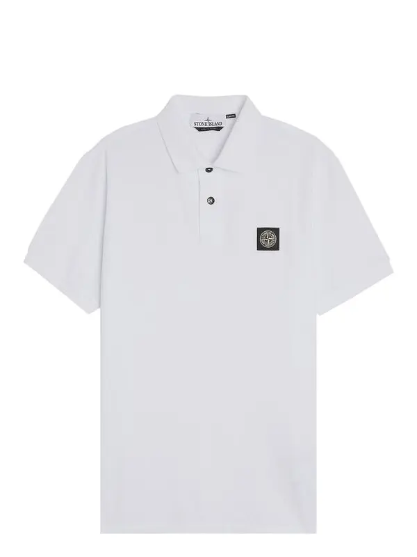 Stone Island Compass Logo Polo - White